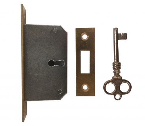 Brass Standard lock for upright pianos,