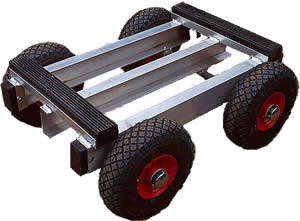 4 Wheel Pneumatic Trolley